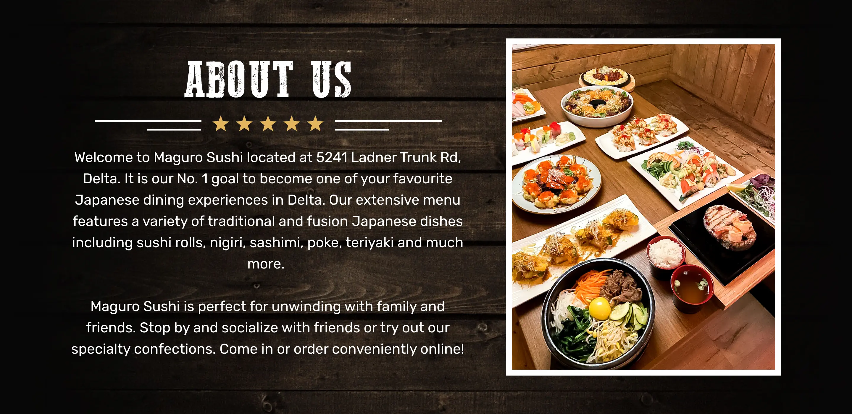 Maguro Sushi | Japanese Restaurant in Delta | Order Online